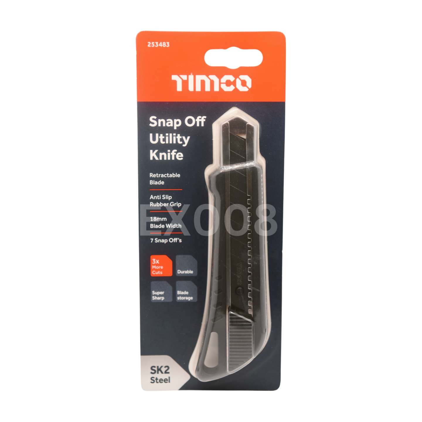 EX008 – Snap Off Utility Knife – Yorkshire Fasteners
